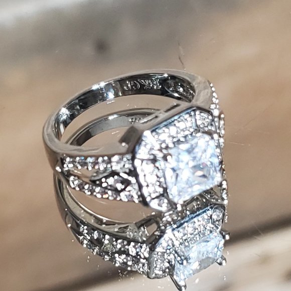 FlorasFantasies | Jewelry | Amanda Engagement Ring 8k Platinumplated ...
